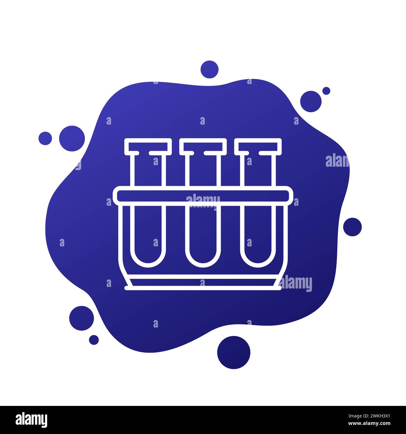 test tubes line icon, lab testing vector Stock Vector Image & Art - Alamy