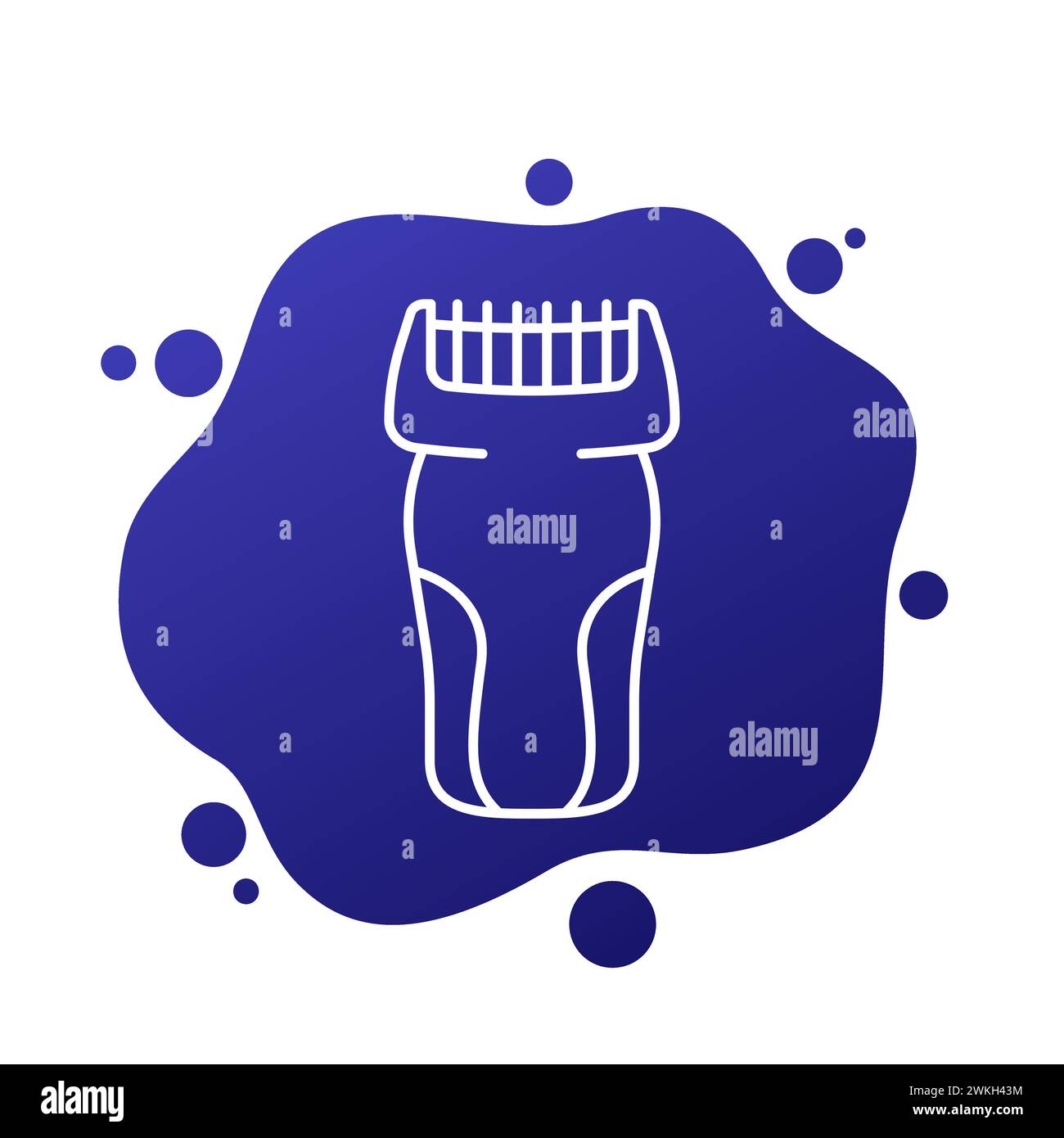 Man shave hair electric haircut Cut Out Stock Images & Pictures - Alamy