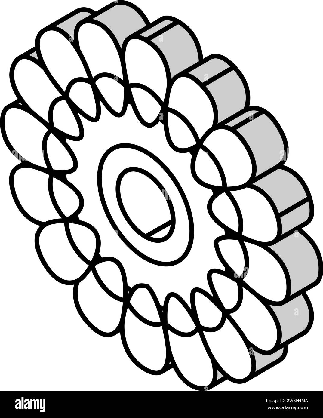 corn cut cob yellow isometric icon vector illustration Stock Vector ...