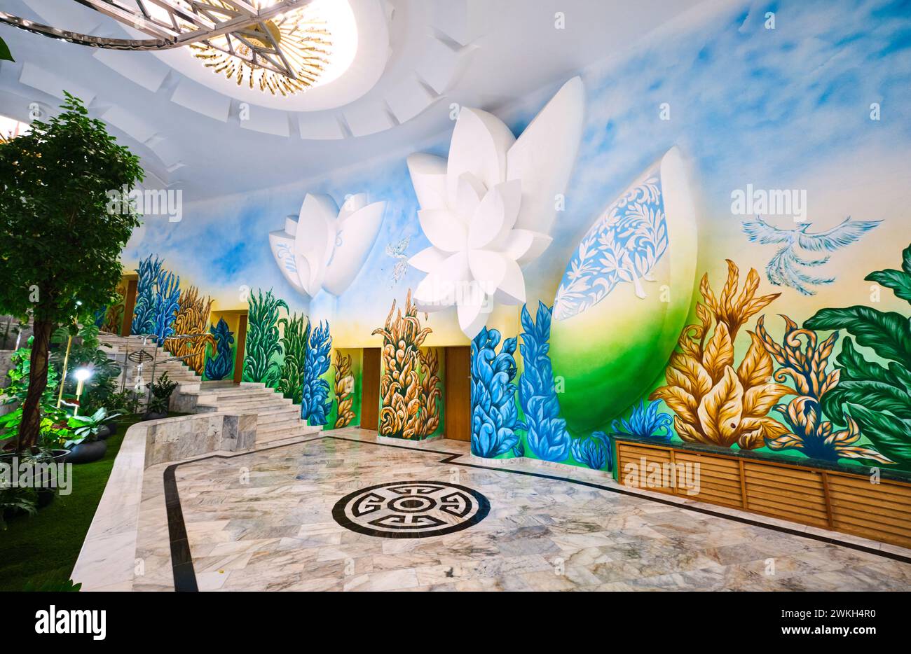 Interior view of the Children's Republican Palace, a Russian, Soviet ...