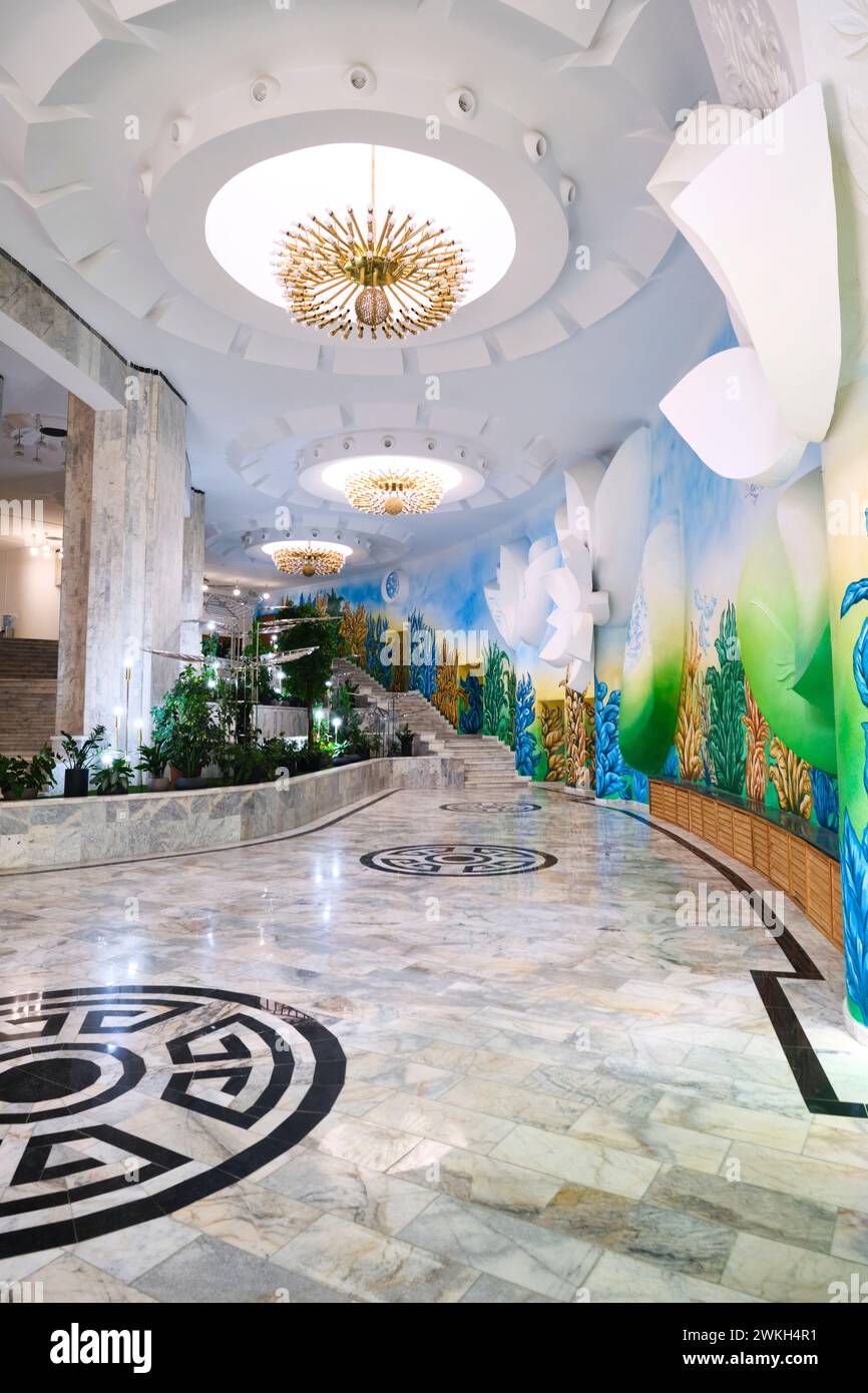 Interior view of the Children's Republican Palace, a Russian, Soviet ...