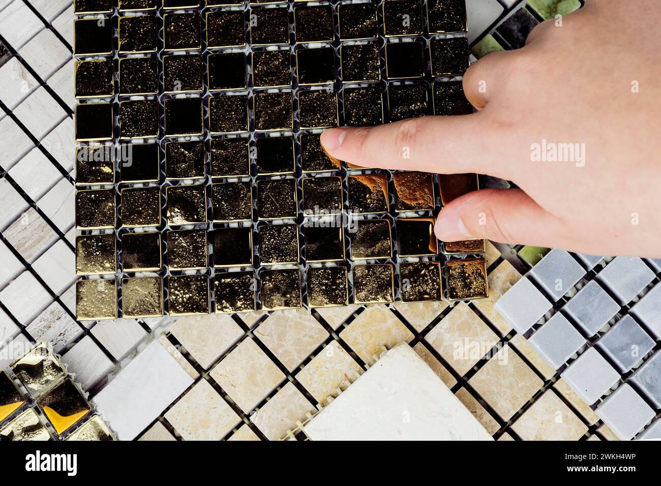 Concrete floor tile pattern top view hi-res stock photography and ...