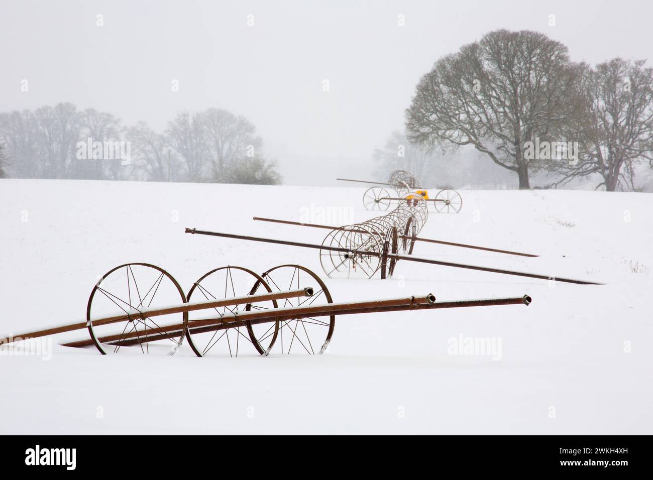 Irrigation pipe on snow hi-res stock photography and images - Alamy