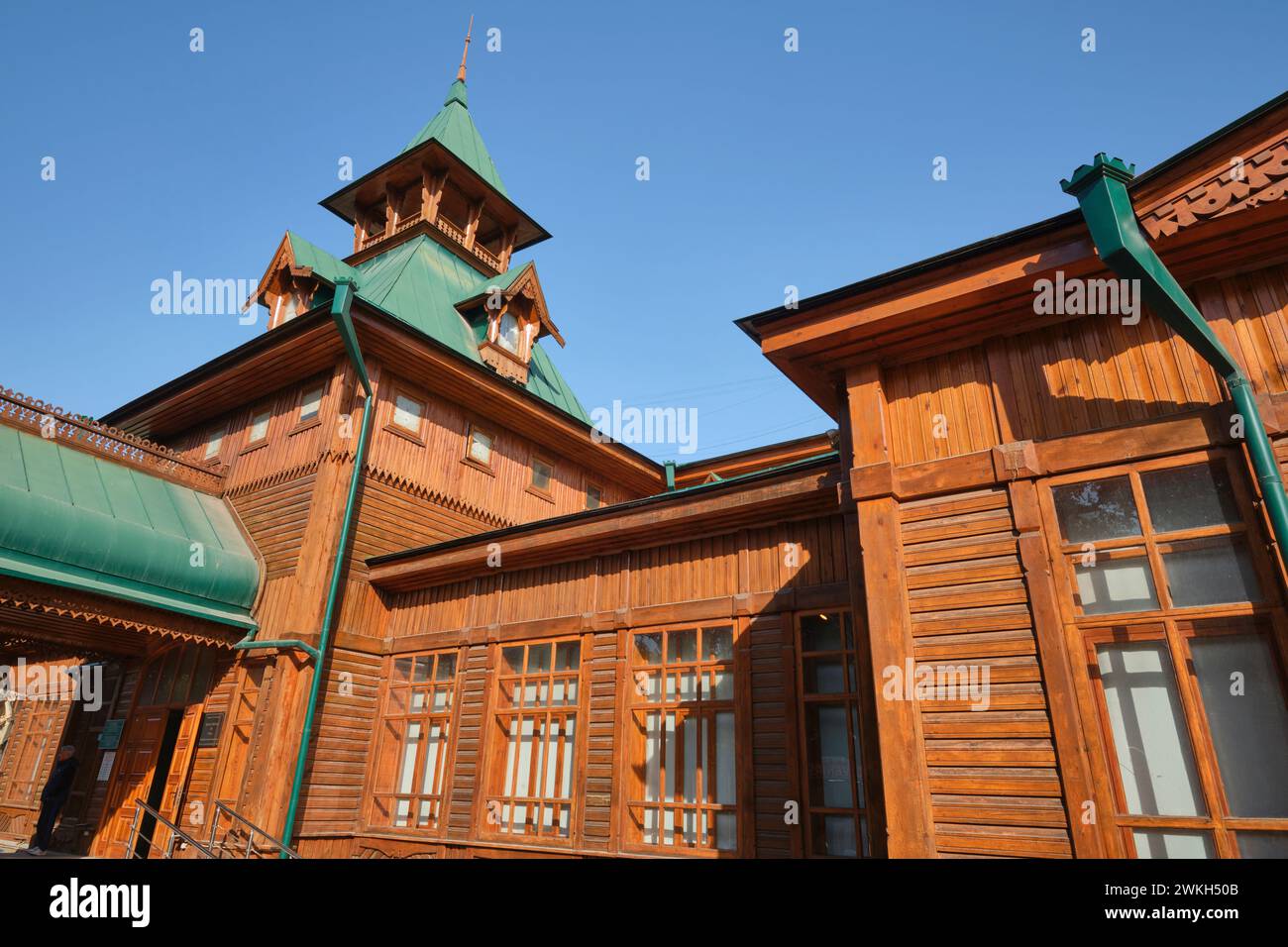 Exterior view of the traditional wood architecture of the Museum of ...