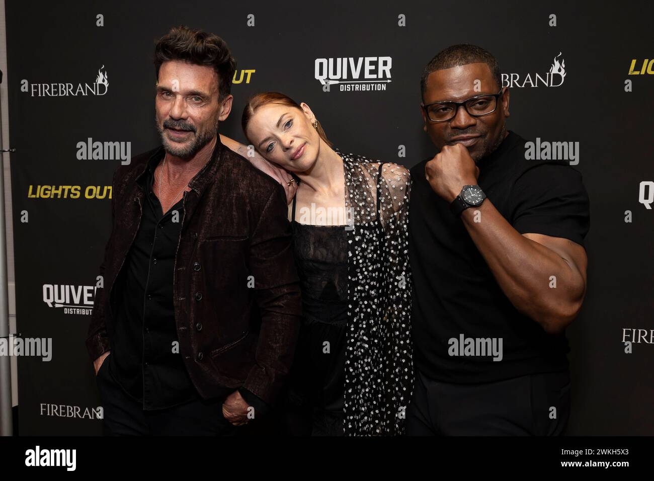 West Hollywood, USA. 20th Feb, 2024. Frank Grillo, Jaime King and Mekhi ...