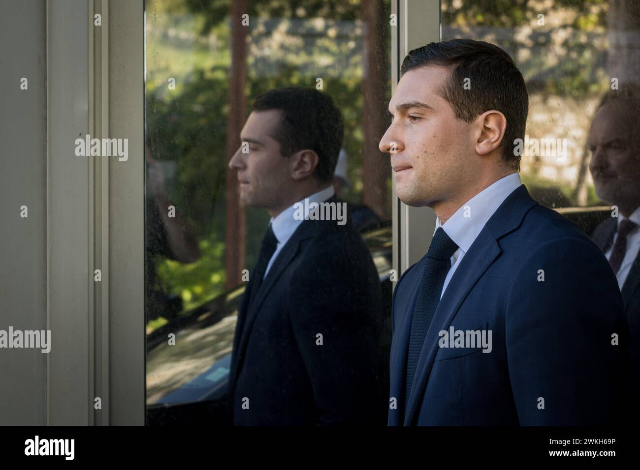 Menton, France. 19th Feb, 2024. Far-right Rassemblement National (RN ...