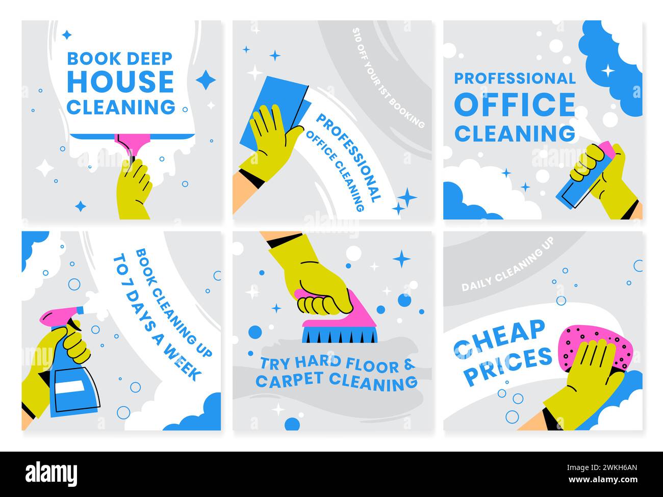 Cleaning company advertising Stock Vector Images - Alamy