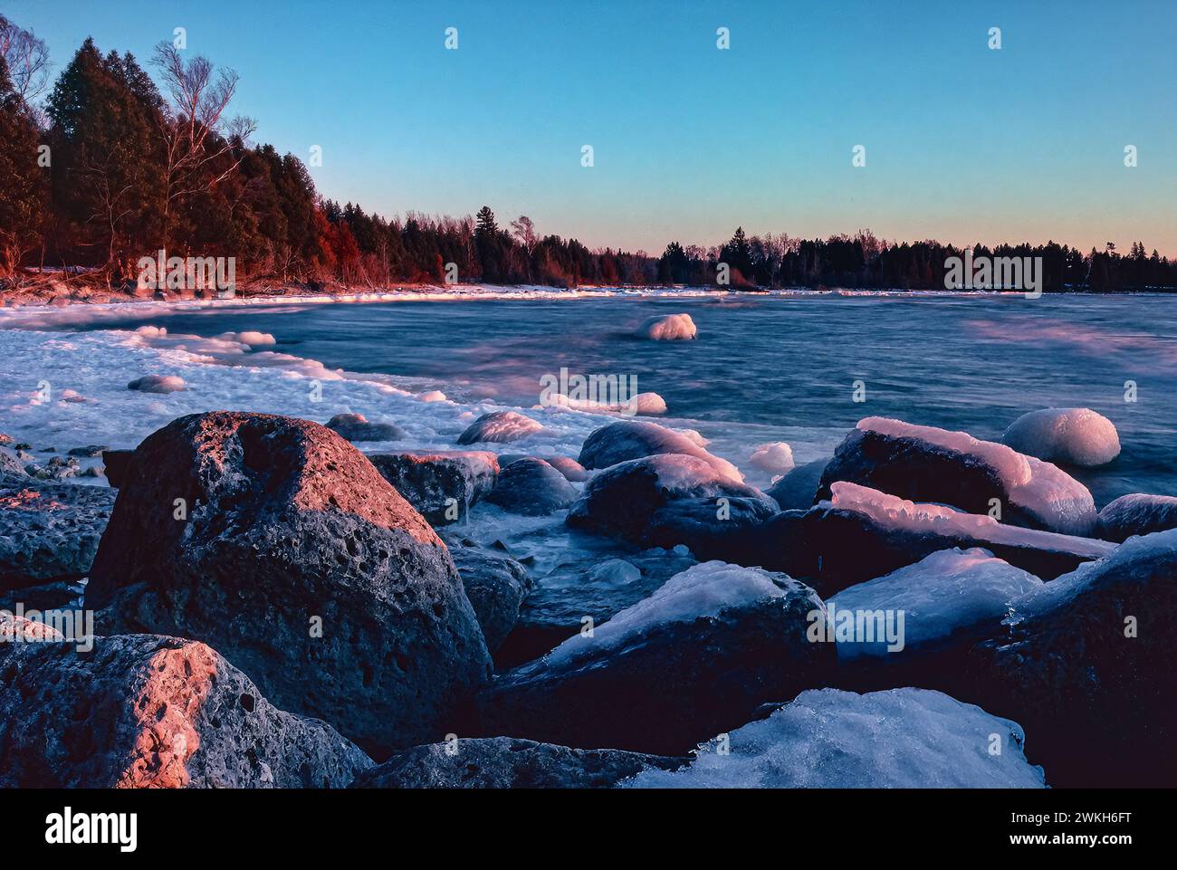 Twilight on Weborg Bay, Peninsula State Park, Door County, Wisconsin ...