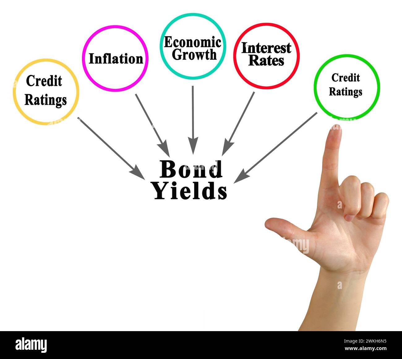 Five Factors Affecting Bond Yields Stock Photo - Alamy