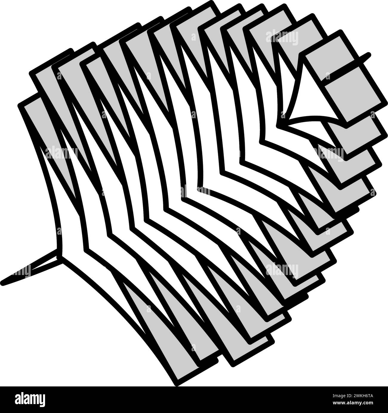 areca palm tropical leaf isometric icon vector illustration Stock ...