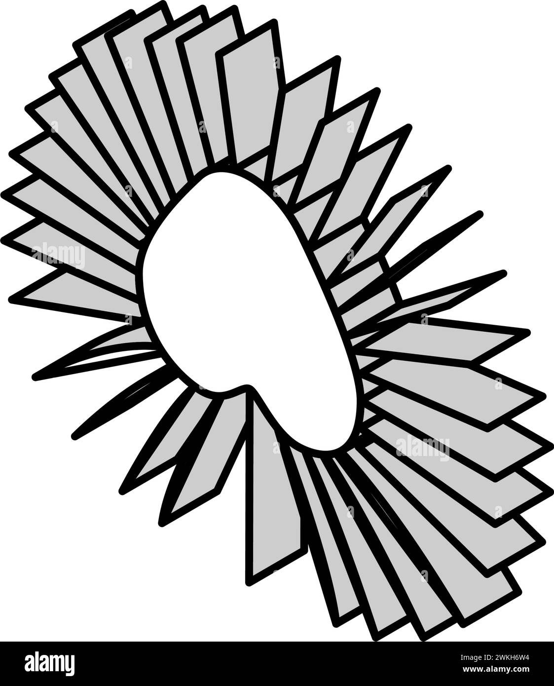 chinese fan palm isometric icon vector illustration Stock Vector Image ...