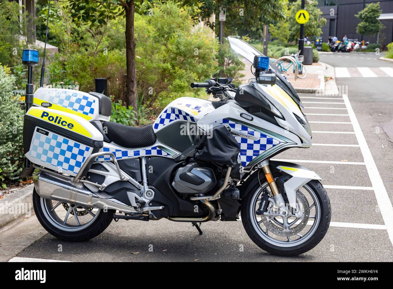 Sydney Australia police motorbike, BMW R1250,parked outside the police ...
