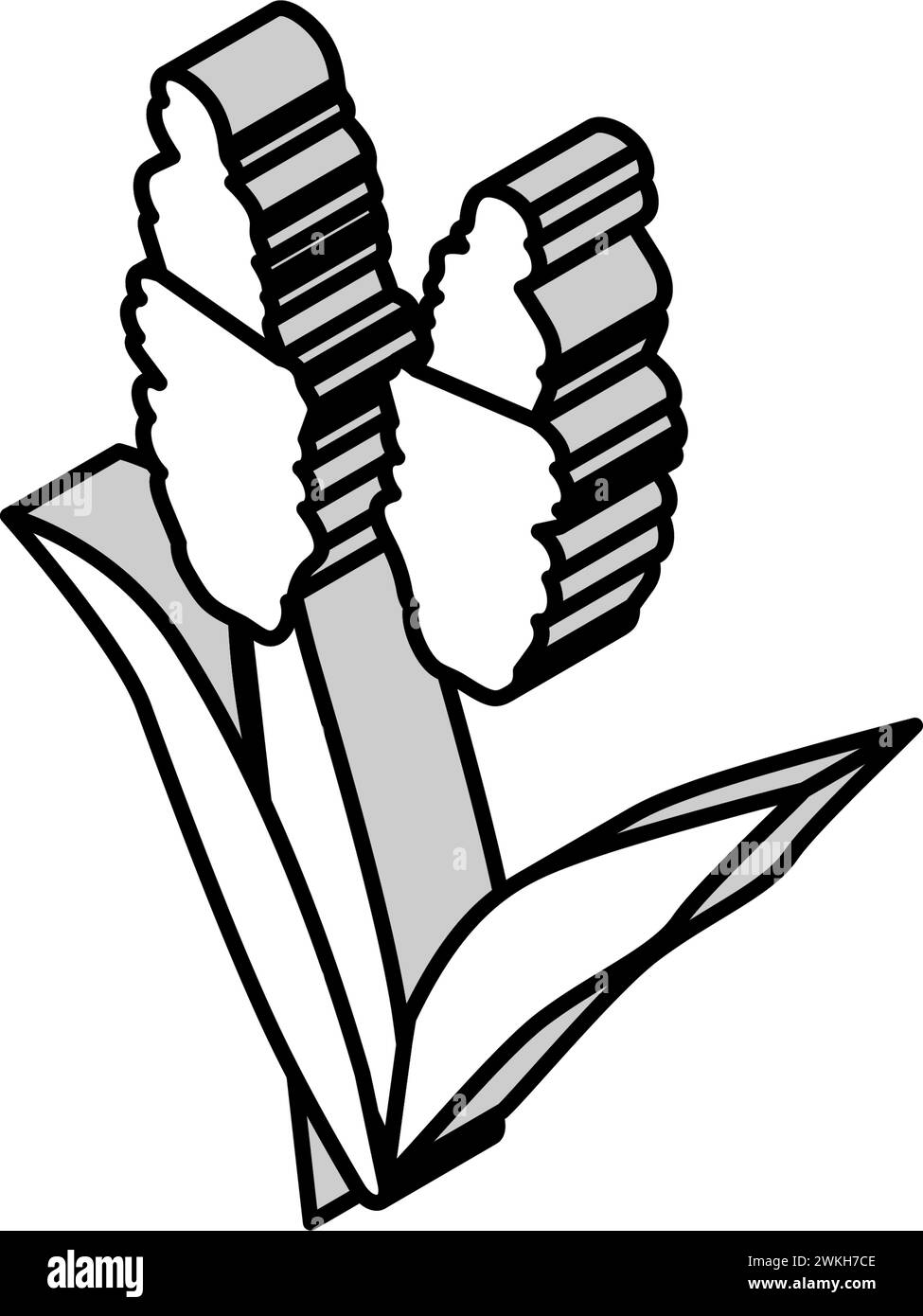 sorghum plant food isometric icon vector illustration Stock Vector ...