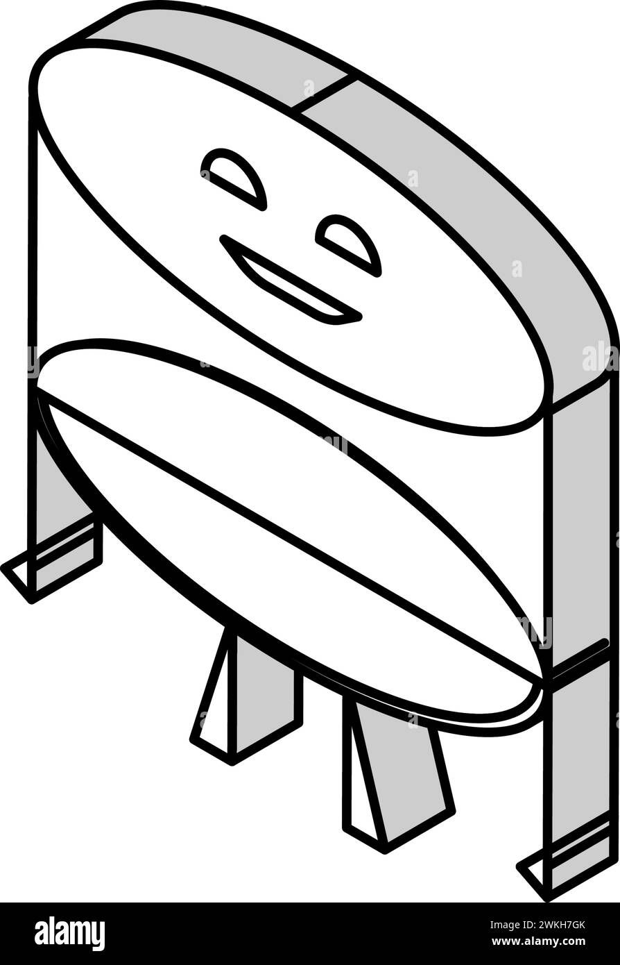 cylinder geometric shape character isometric icon vector illustration ...