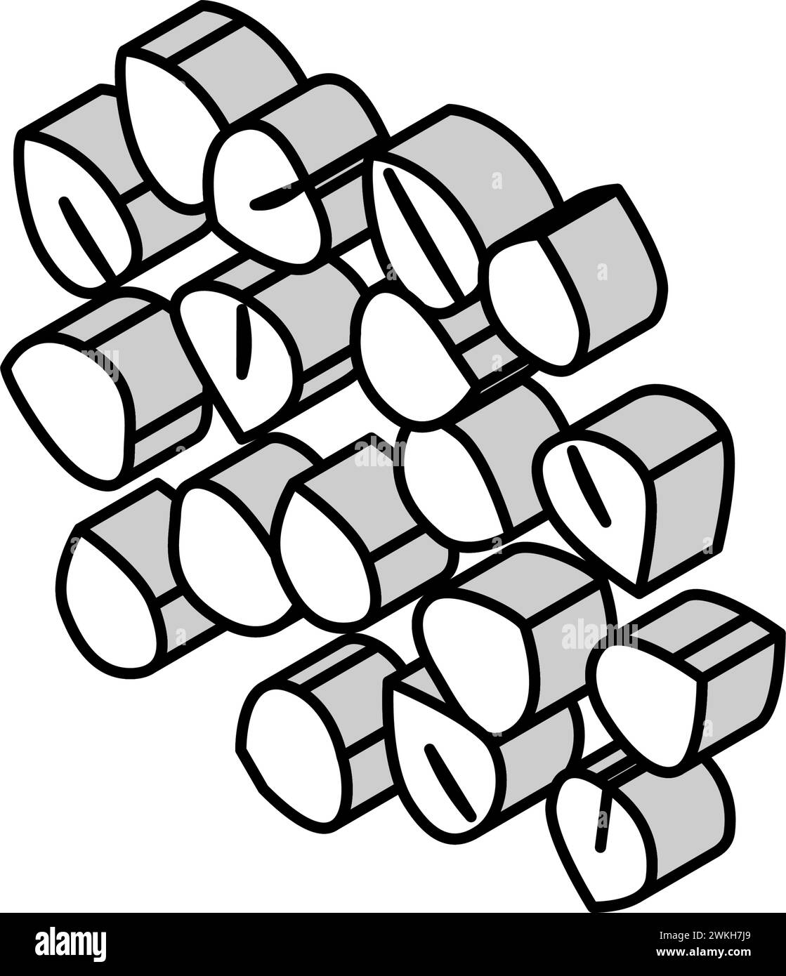 buckwheat grain healthy isometric icon vector illustration Stock Vector ...