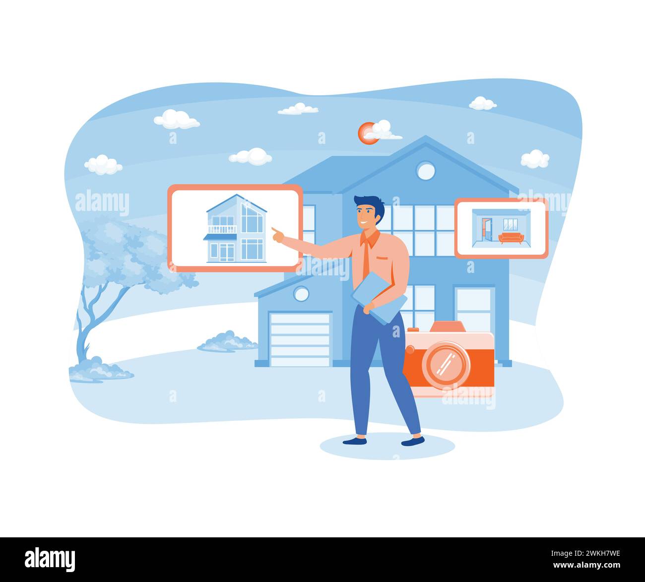 Drone home photography Stock Vector Images - Alamy