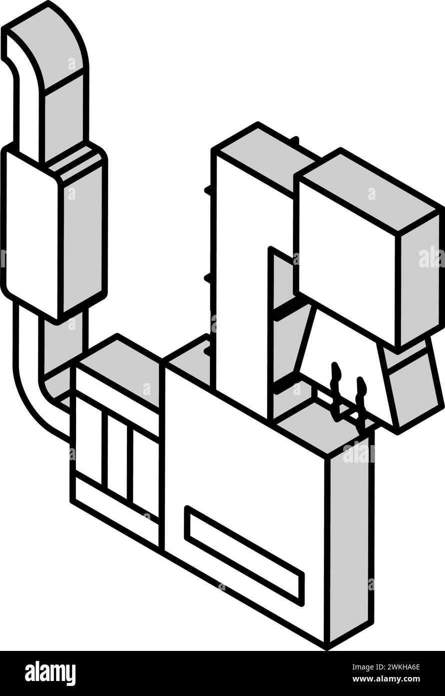 Wind system icon isometric hi-res stock photography and images - Alamy