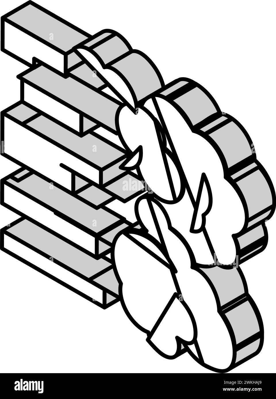 Wind system icon isometric hi-res stock photography and images - Alamy