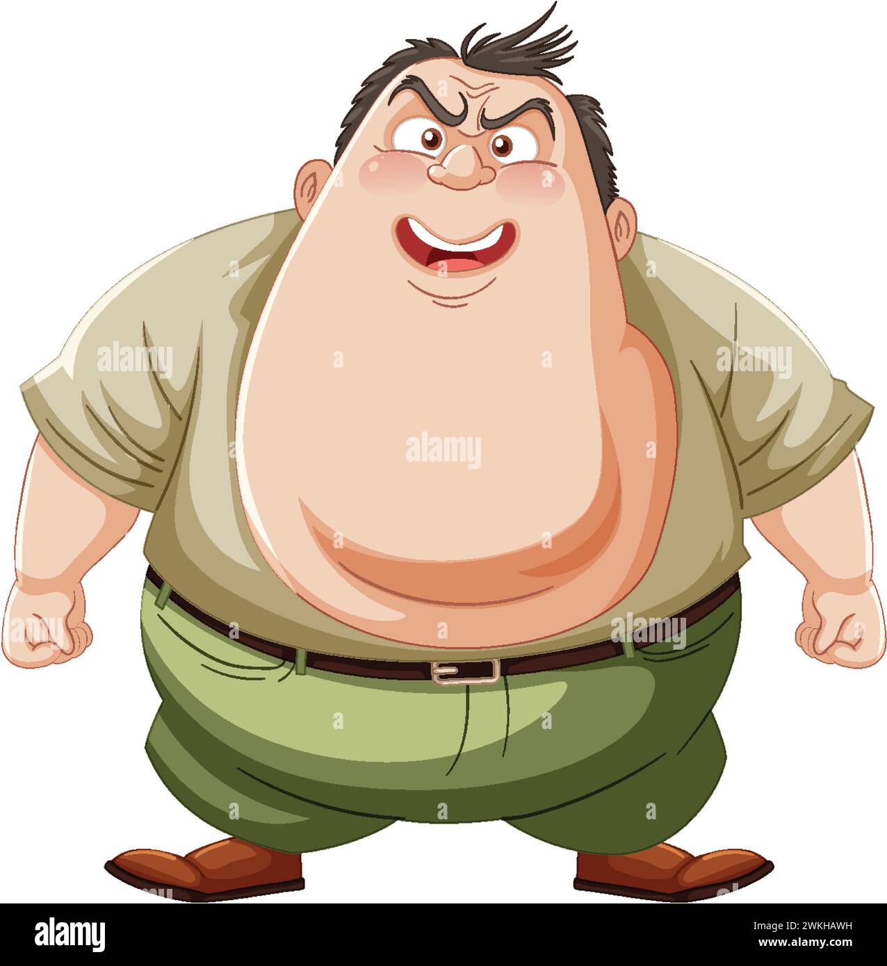 Vector illustration of a happy, confident man Stock Vector Image & Art ...