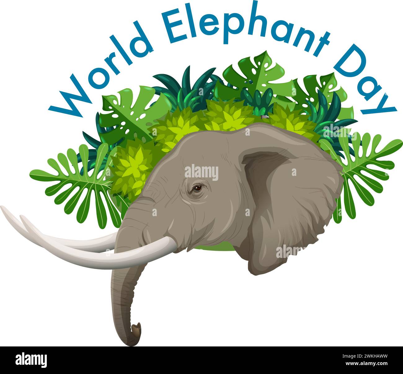 Elephant conservation efforts Stock Vector Images - Alamy