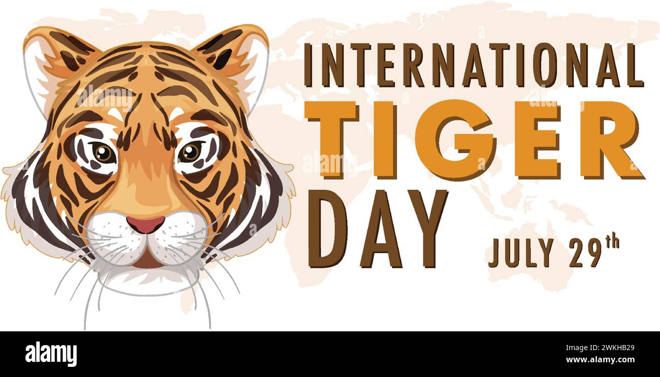 Vector graphic for International Tiger Day, July 29th Stock Vector ...