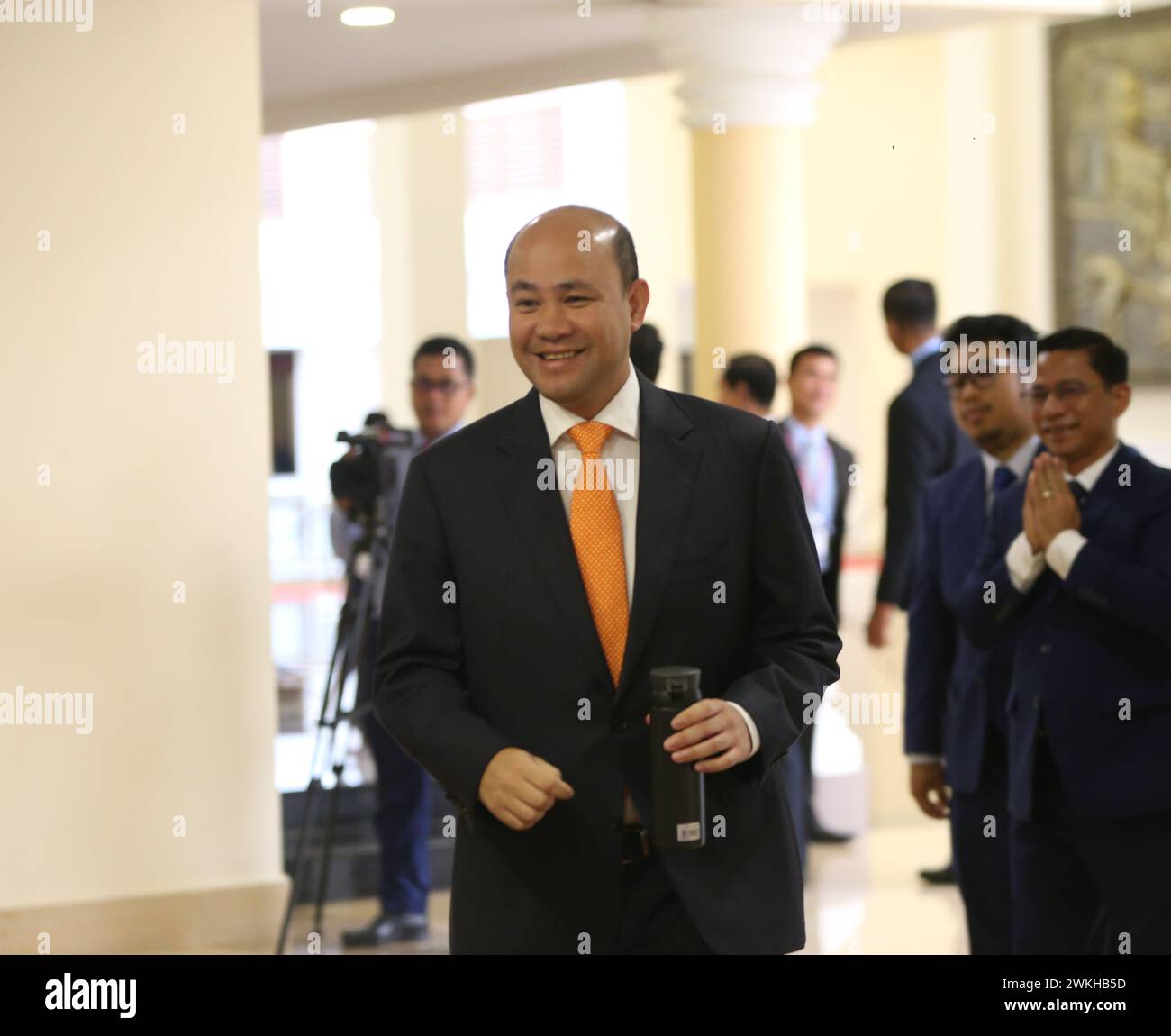 Phnom Penh, Cambodia. 21st Feb, 2024. Cambodia's Civil Service Minister ...