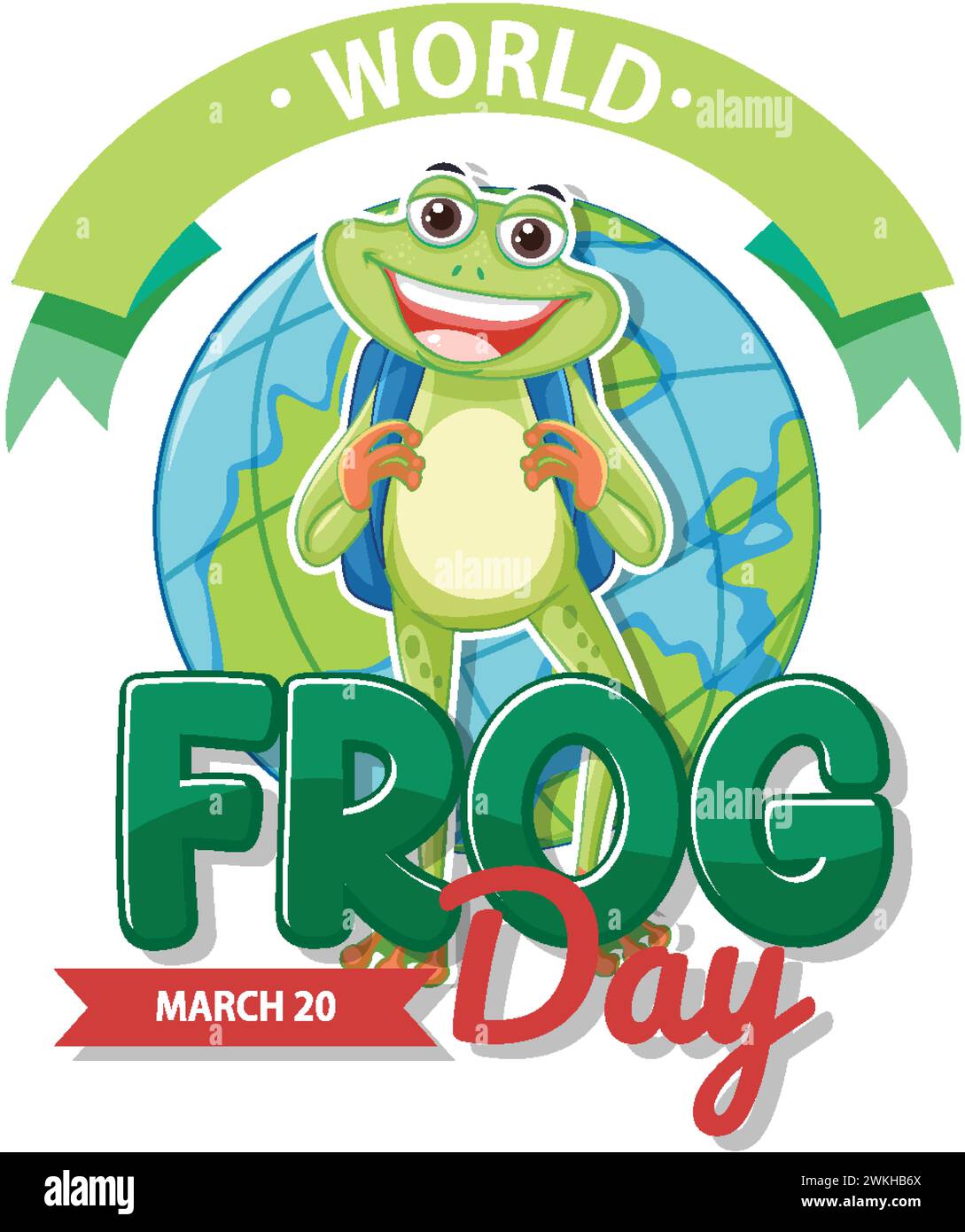 Frog for eco friendly design hi-res stock photography and images - Alamy
