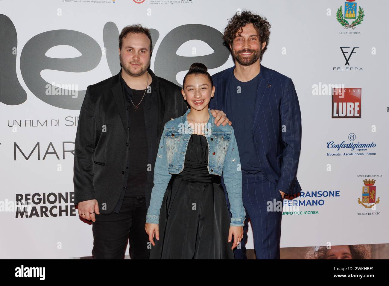 Jack Lucas Laugeni, Azzurra Lo Pipero and Simone Riccioni during the ...