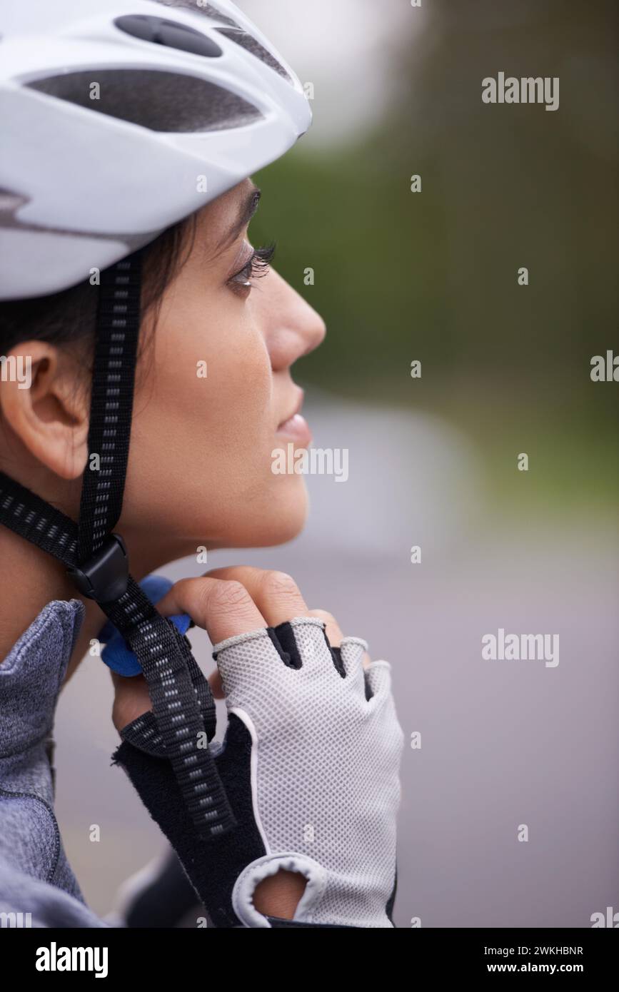 Adjust helmet hi-res stock photography and images - Alamy
