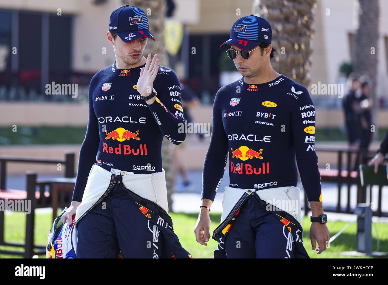 VERSTAPPEN Max (ned), Red Bull Racing RB20, PEREZ Sergio (mex), Red ...