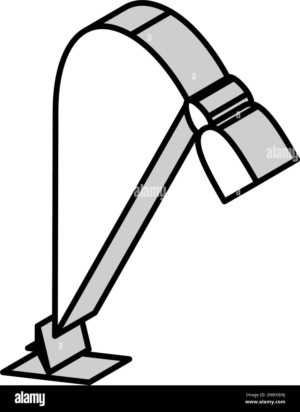 flexible table lamp isometric icon vector illustration Stock Vector ...