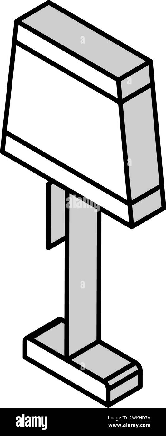 home table lamp isometric icon vector illustration Stock Vector Image ...