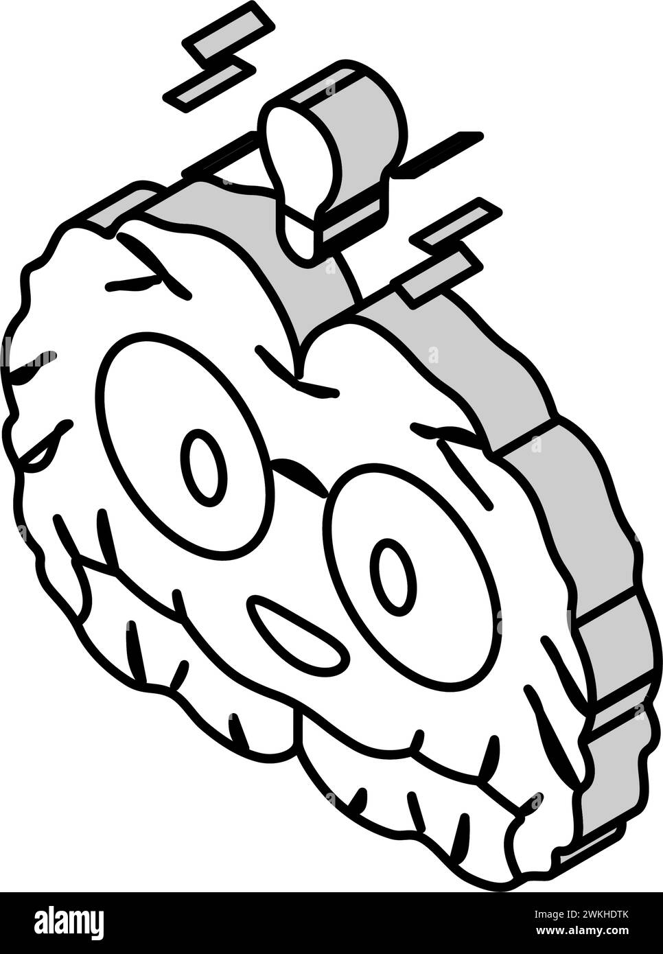 smart brain human isometric icon vector illustration Stock Vector Image ...