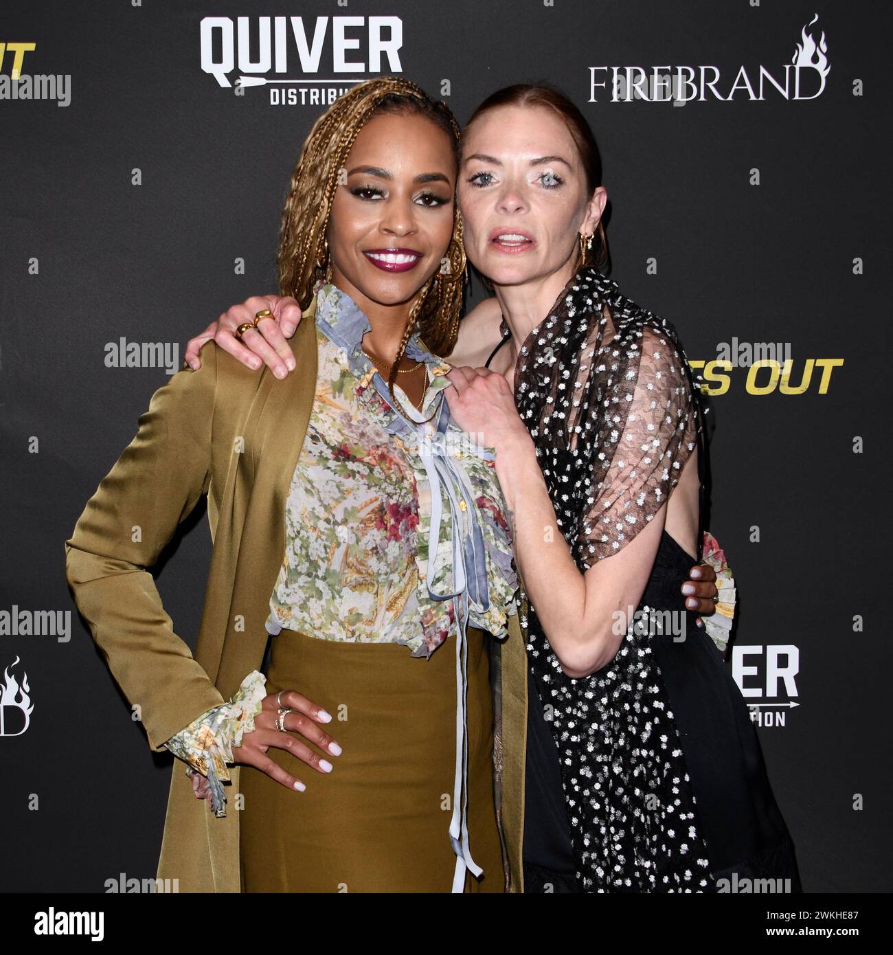 February 20, 2024, Los Angeles, California, USA: ERICA PEEPLES (L) and ...