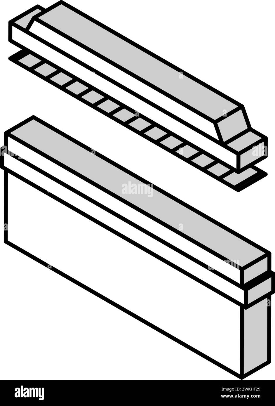 copper cathodes produces isometric icon vector illustration Stock ...