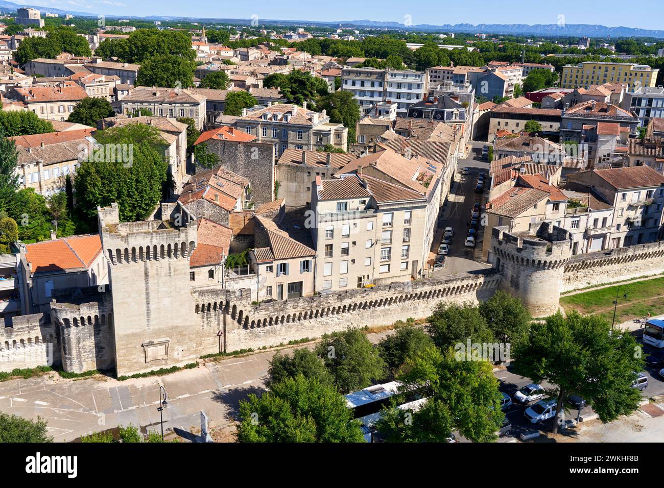 Centro histórico, Muralla Medieval, Avignon, Vaucluse, Provence-Alpes ...