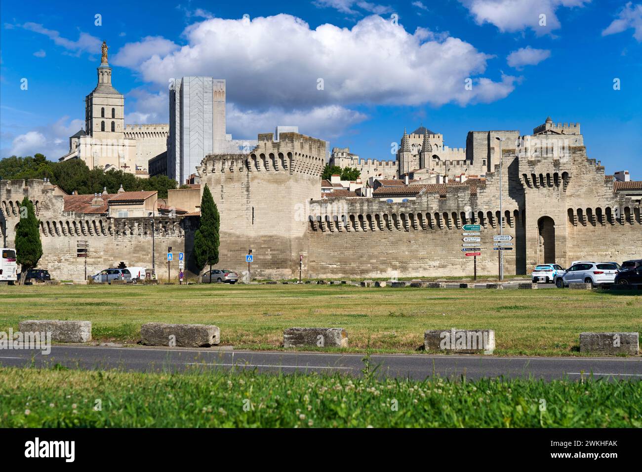Palais des Papes, Muralla Medieval, Avignon, Vaucluse, Provence-Alpes ...