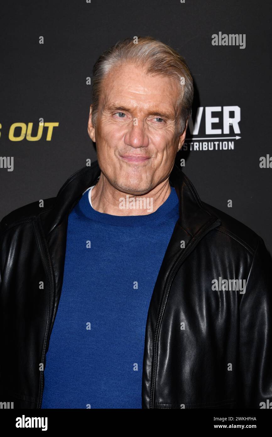 February 20, 2024, Los Angeles, California, USA: DOLPH LUNDGREN at the ...