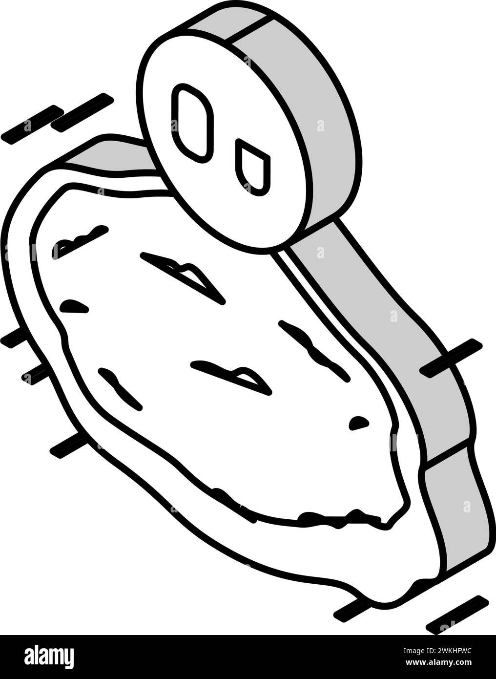 dried concentrate copper isometric icon vector illustration Stock ...