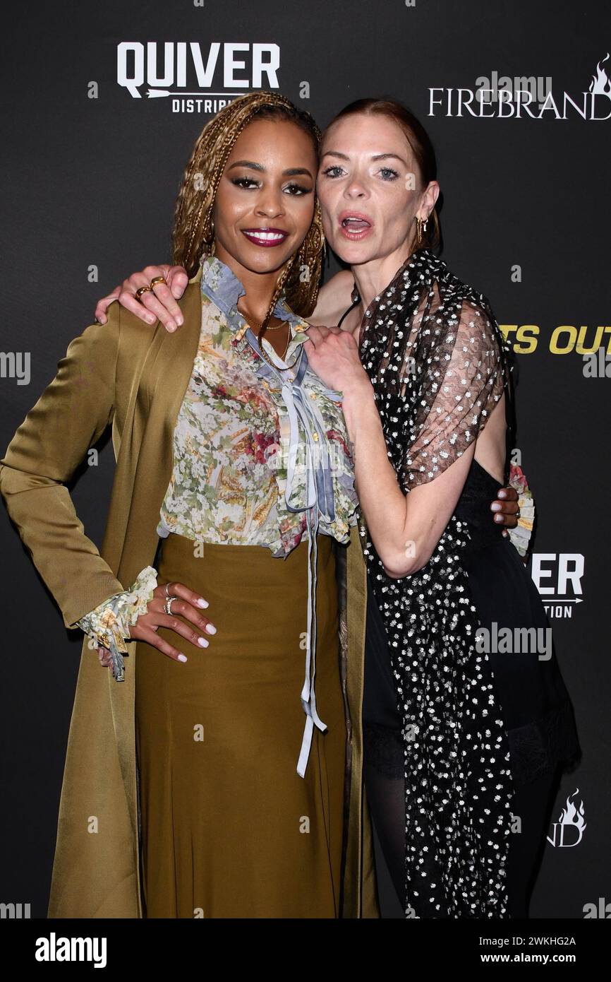 February 20, 2024, Los Angeles, California, USA: ERICA PEEPLES (L) and ...