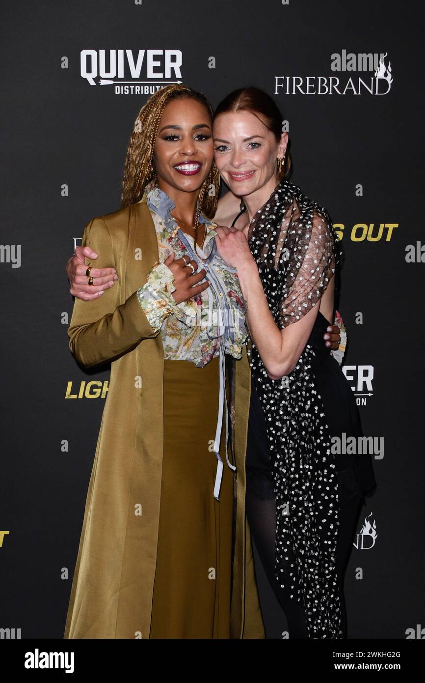 February 20, 2024, Los Angeles, California, USA: ERICA PEEPLES (L) and ...