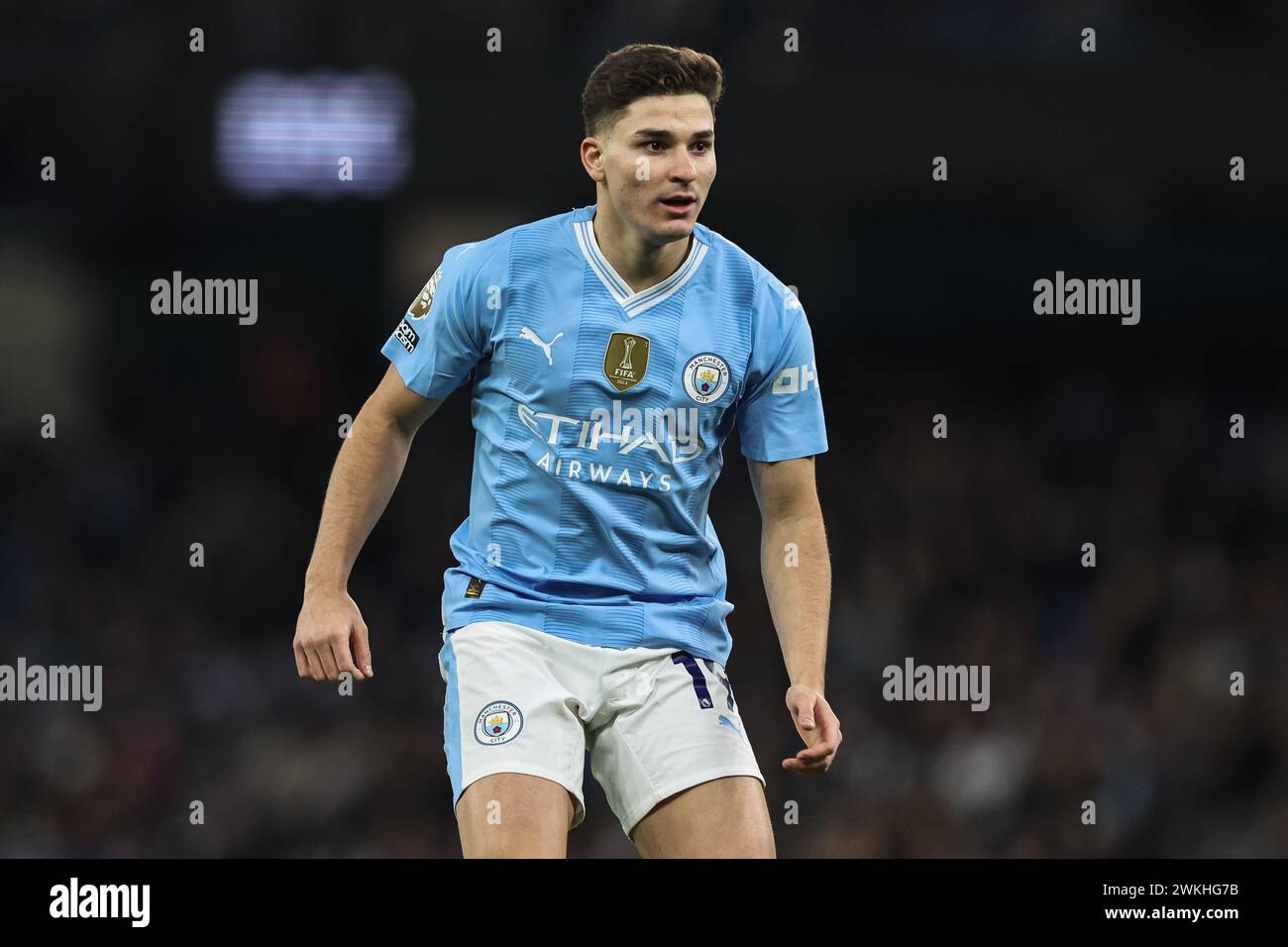 Julián Álvarez of Manchester City during the Premier League match ...