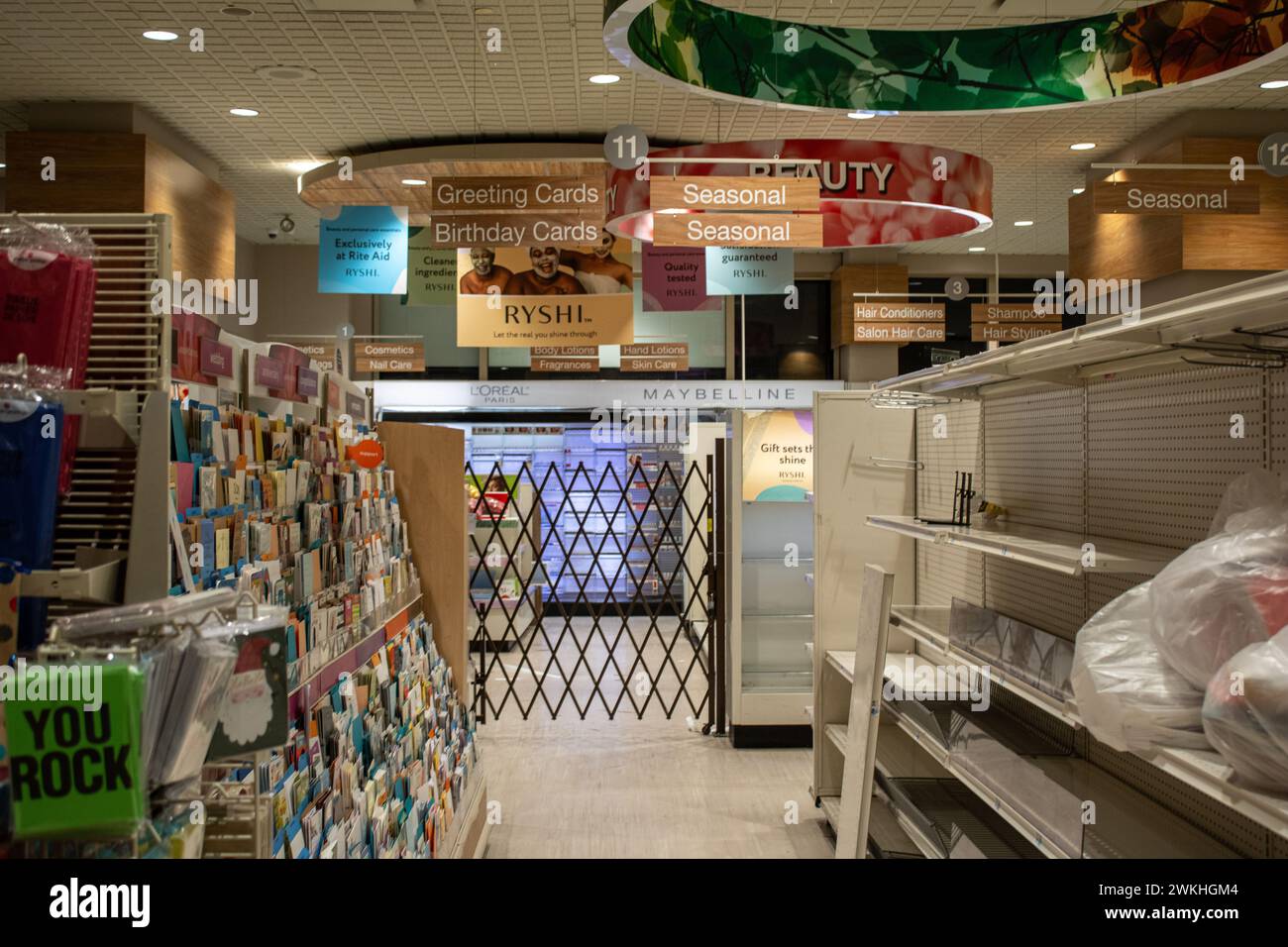 A fully stocked grocery store aisle with a wide variety of items and ...