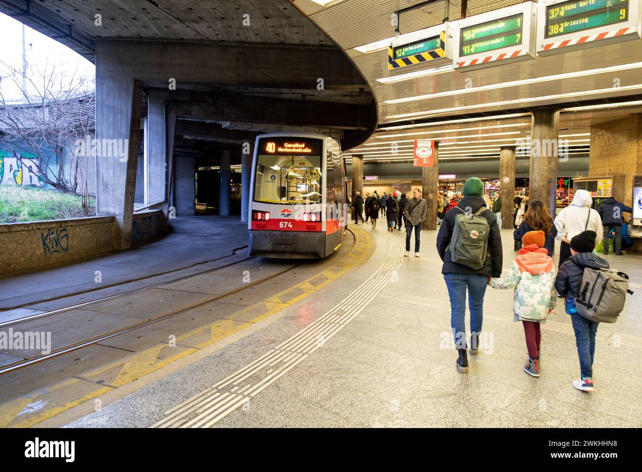 Schottentor station, University Station, Vienna, Austria Stock Photo ...