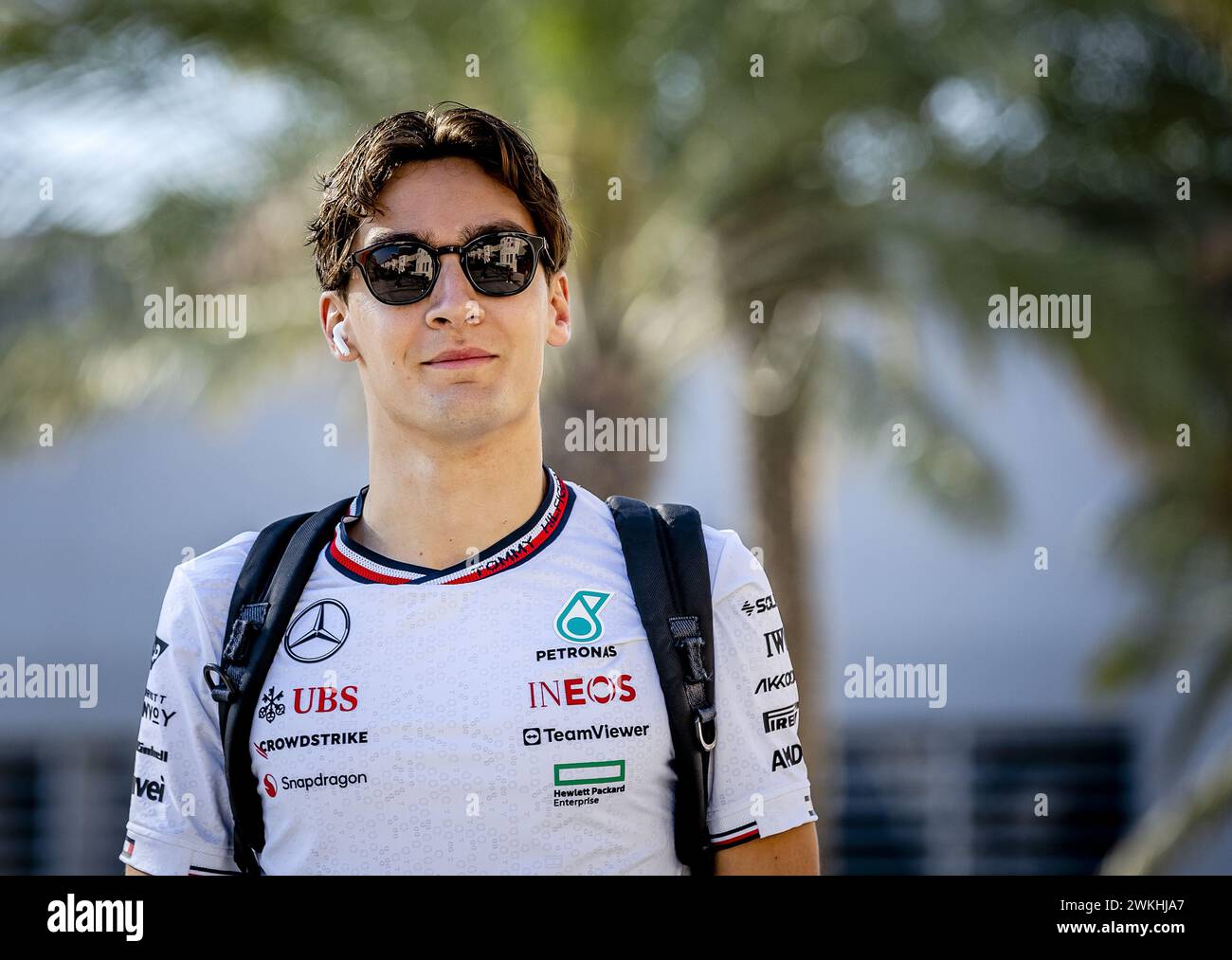 BAHRAIN - George Russell (Mercedes) during the first day of testing at ...