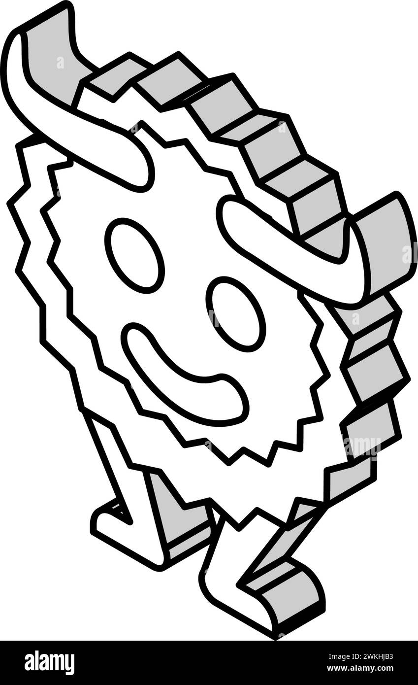 funny monster funny isometric icon vector illustration Stock Vector ...