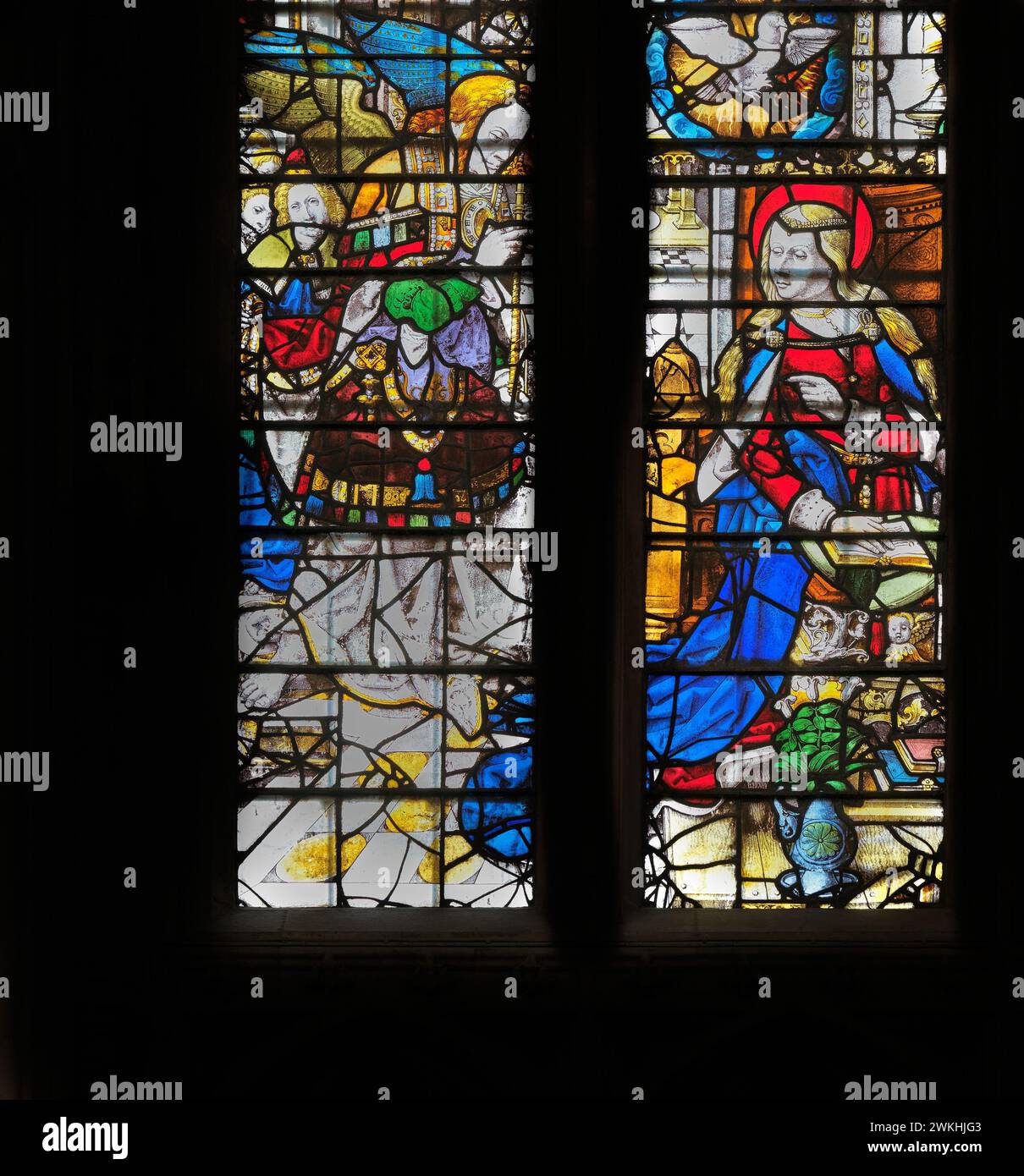 The angel Gabriel visits the virgin Mary and tells her she is to have a ...