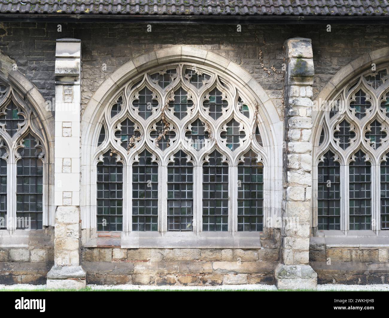 Mullion window at St Bartholomew the Great (Barts the Great) church ...