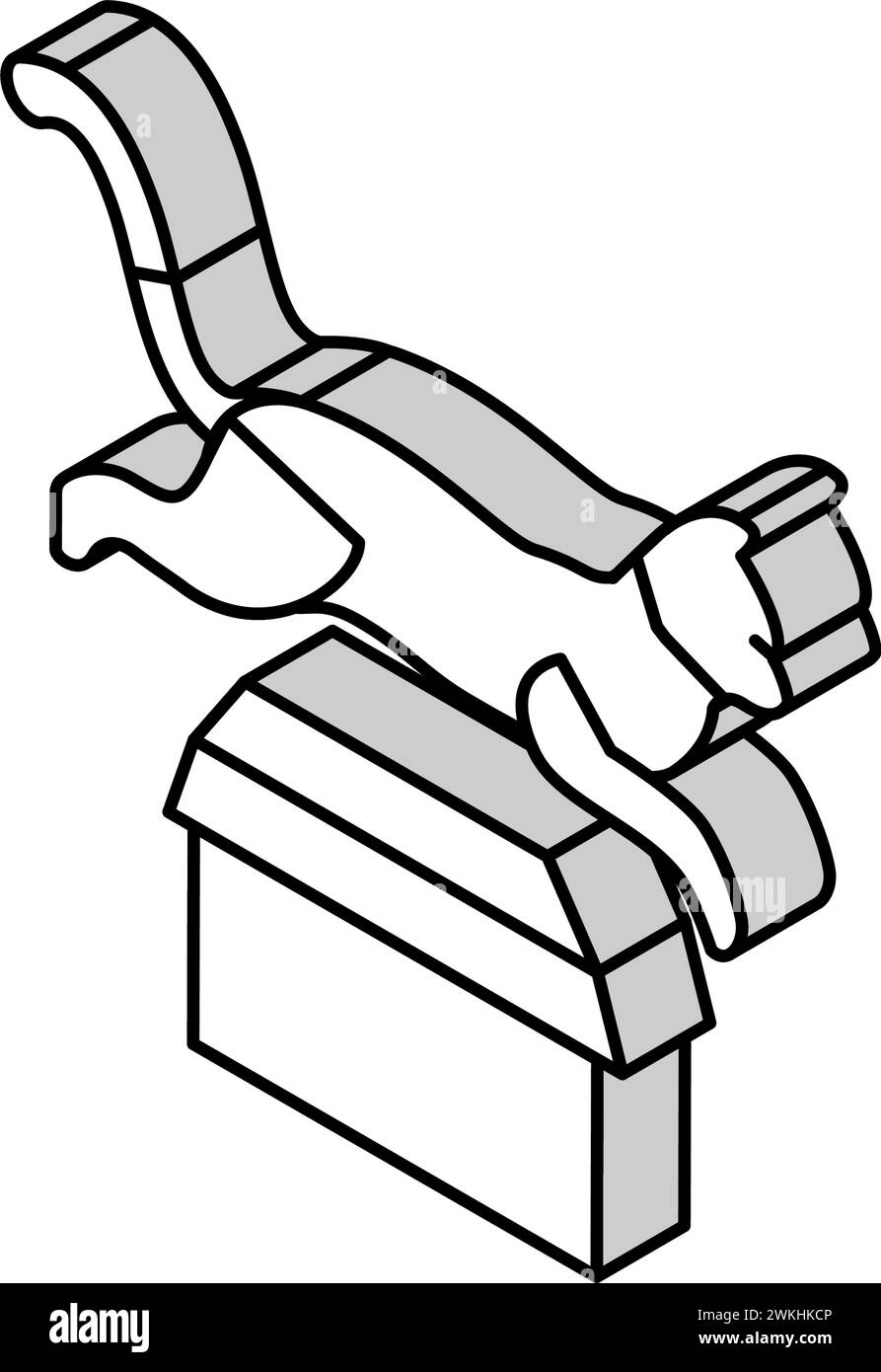 above preposition english isometric icon vector illustration Stock ...