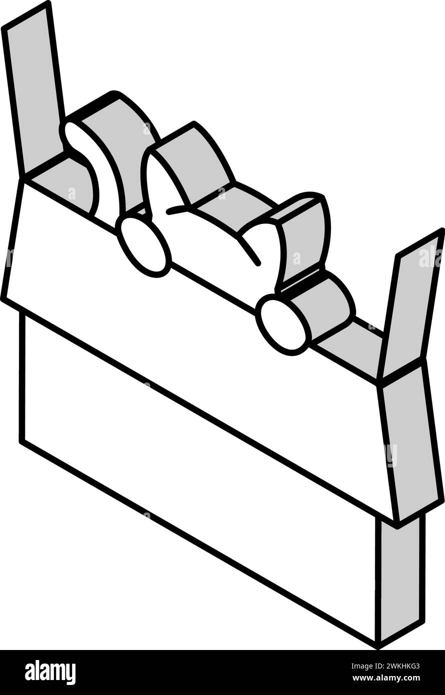 inside preposition english isometric icon vector illustration Stock ...